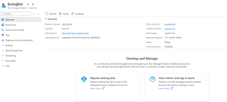Deploy a SQL Managed Instance enabled by Azure Arc – Part 2